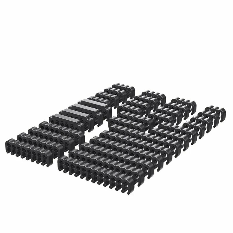 1 упаковка из 34 насадок для управления сетевым кабелем, шнур питания компьютера, прозрачное устройство для управления кабелем-черный