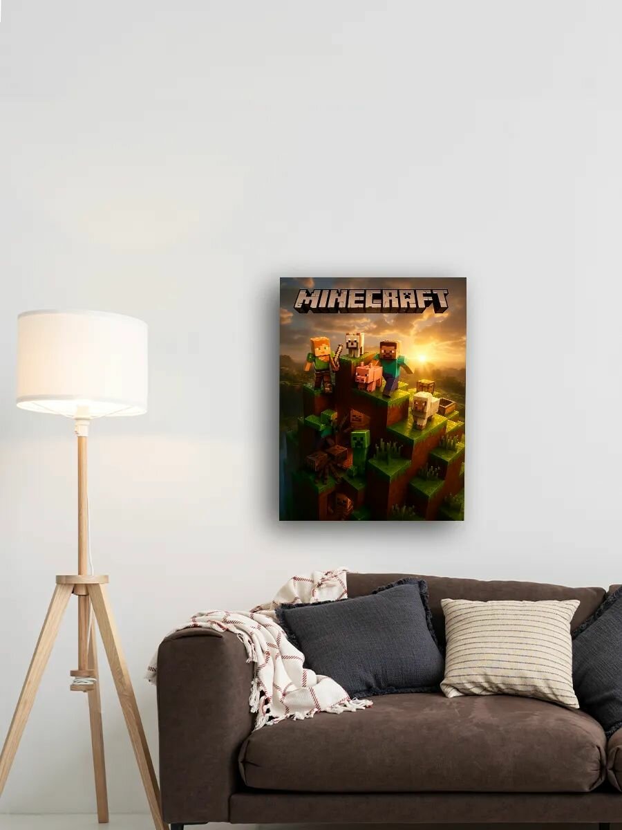 Постер на стену Minecraft , плакат 1шт, А4 размер. — фото 1