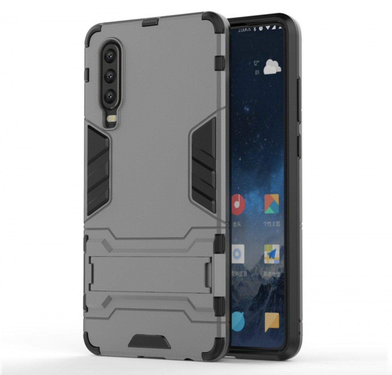 Чехол-бампер MyPads для Xiaomi Redmi Note 7, Note 7 Pro, Note 7S усиленный защитный черный