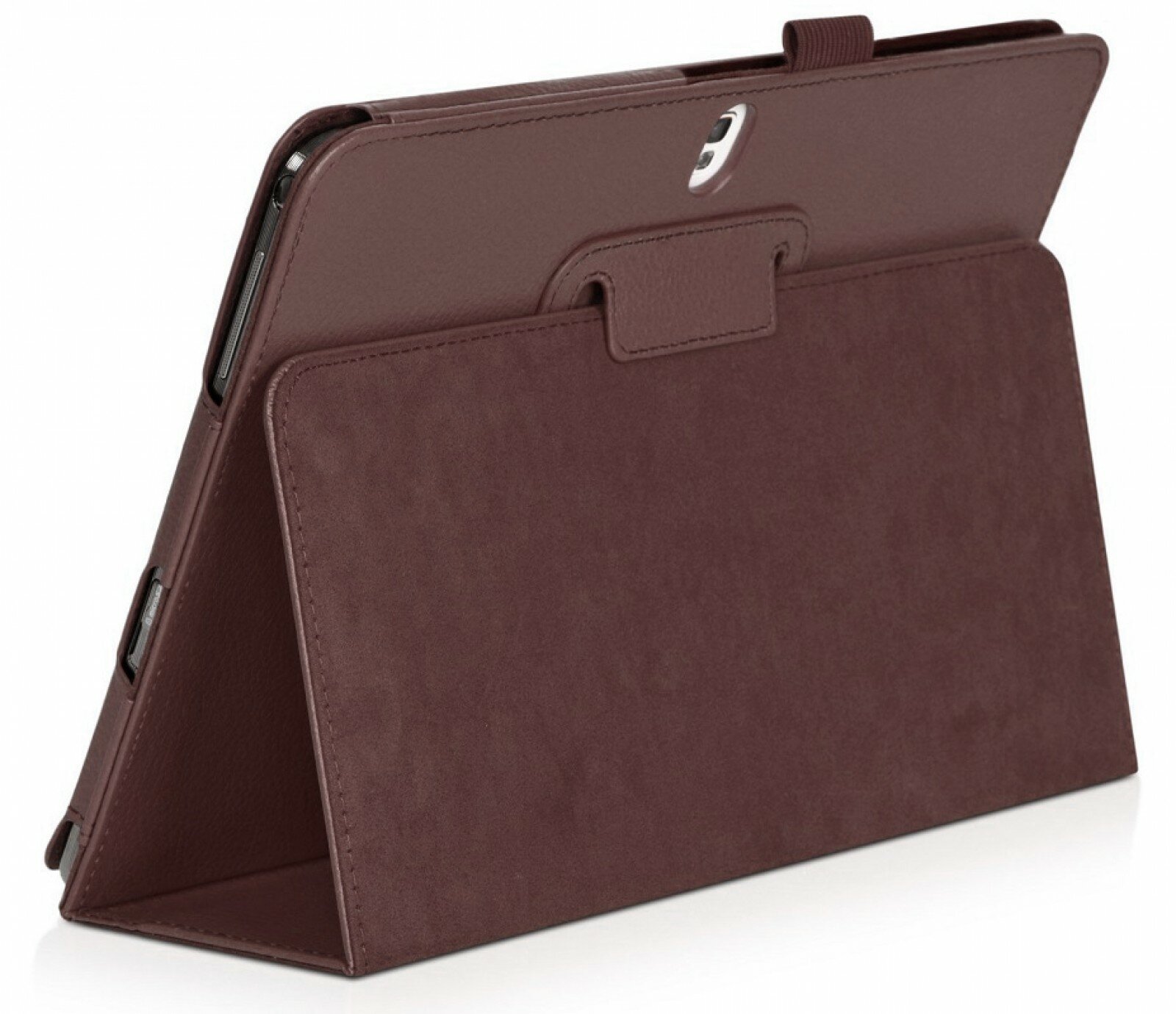 Чехол-книжка MyPads для планшета Samsung Galaxy Note 10.1 2014 edition с мульти-подставкой и застежкой коричневый