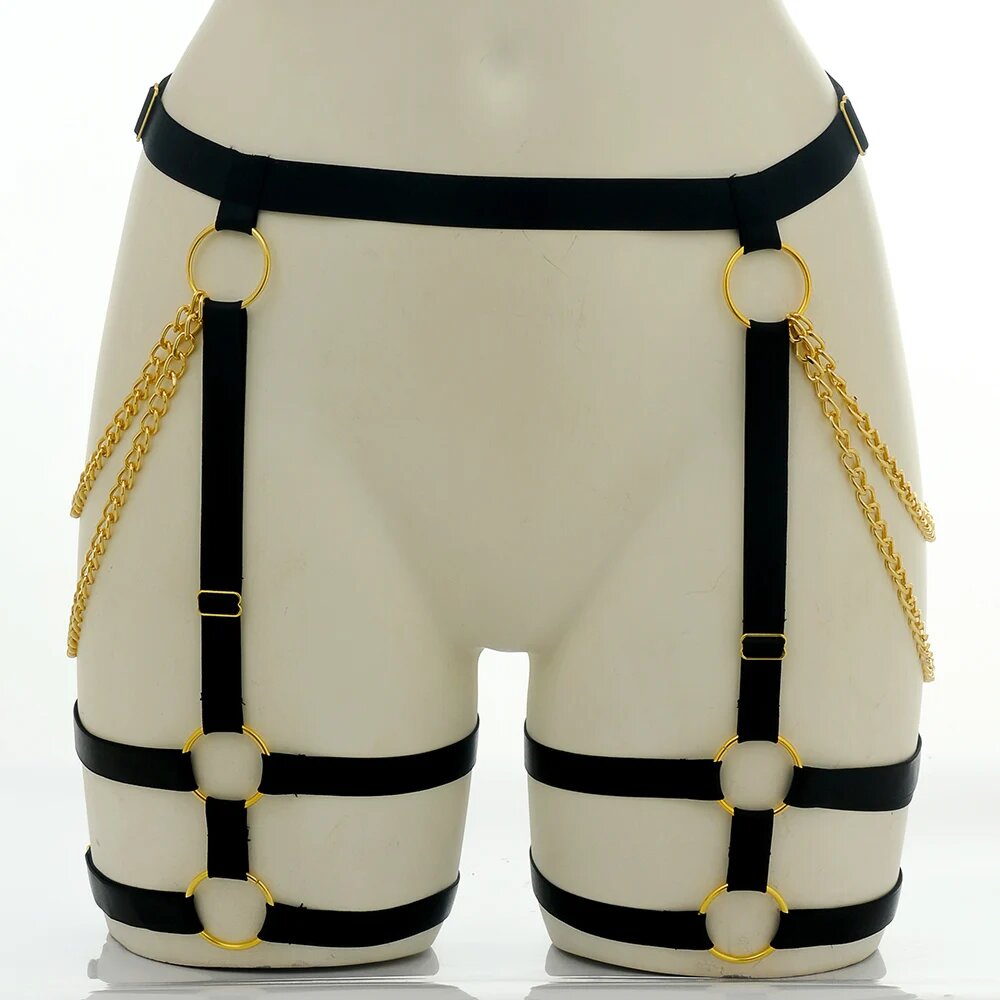 Белая портупея JLX.HARNESS из спандекса, P0290