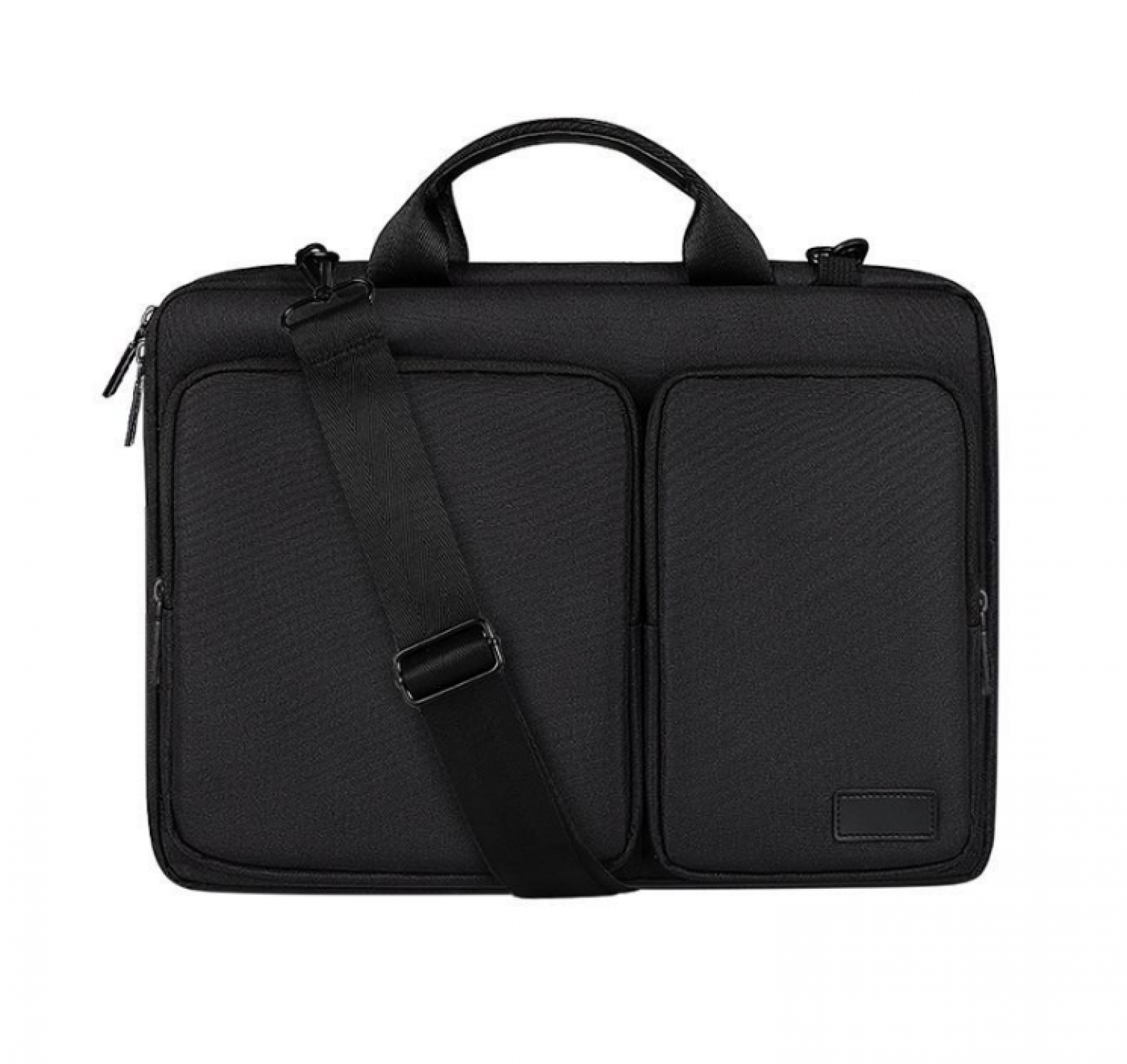 Сумка MyPads для ноутбука 18 дюймов черная с ручкой и плечевым ремнем