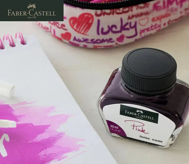 Чернила Faber-Castell для перьевых ручек, черный цвет, 62.5 мл, 1 шт. в упаковке - идеальный выбор! — фото 1