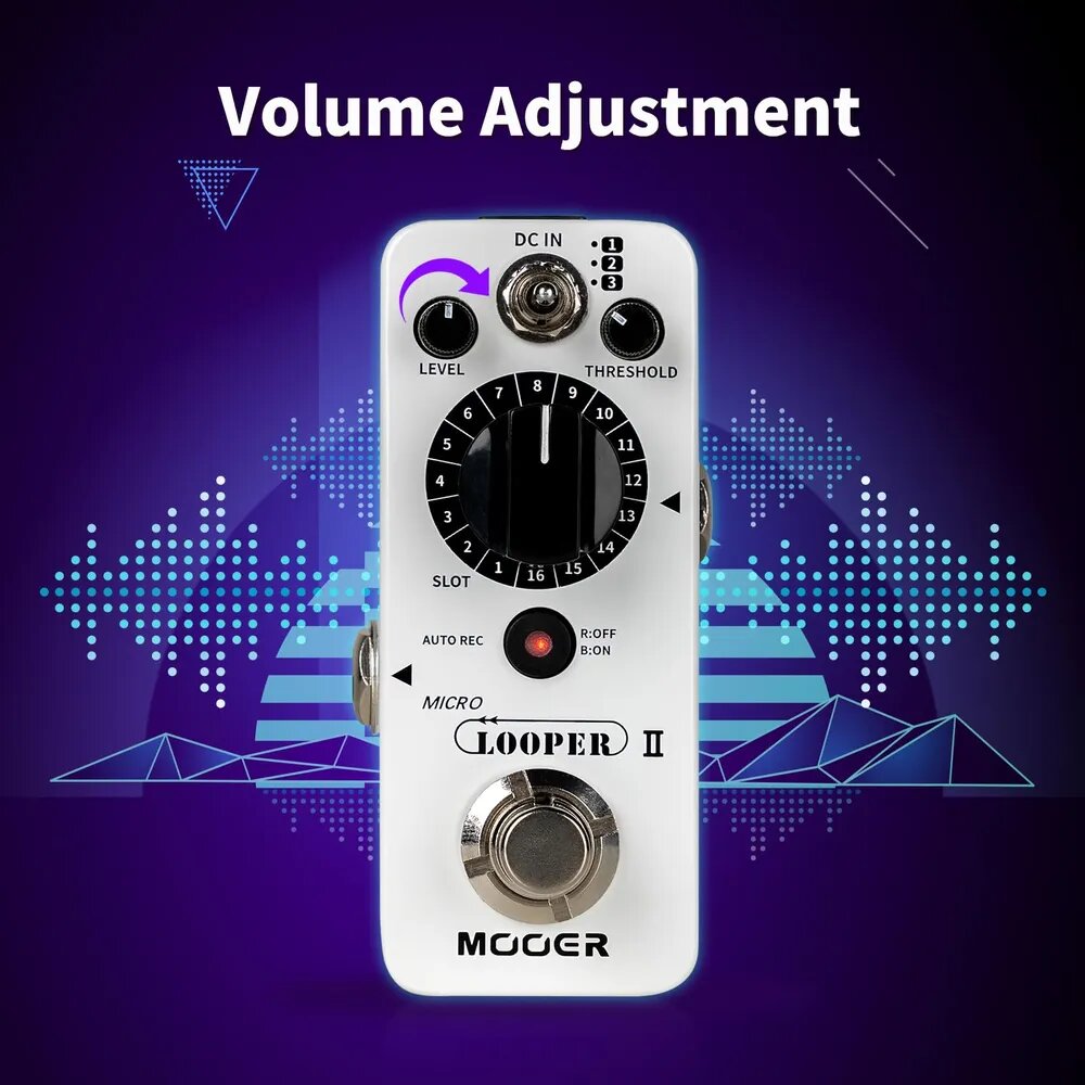 MOOER Micro Looper II Процессор эффектов для гитары 16 слотов металл — фото 1