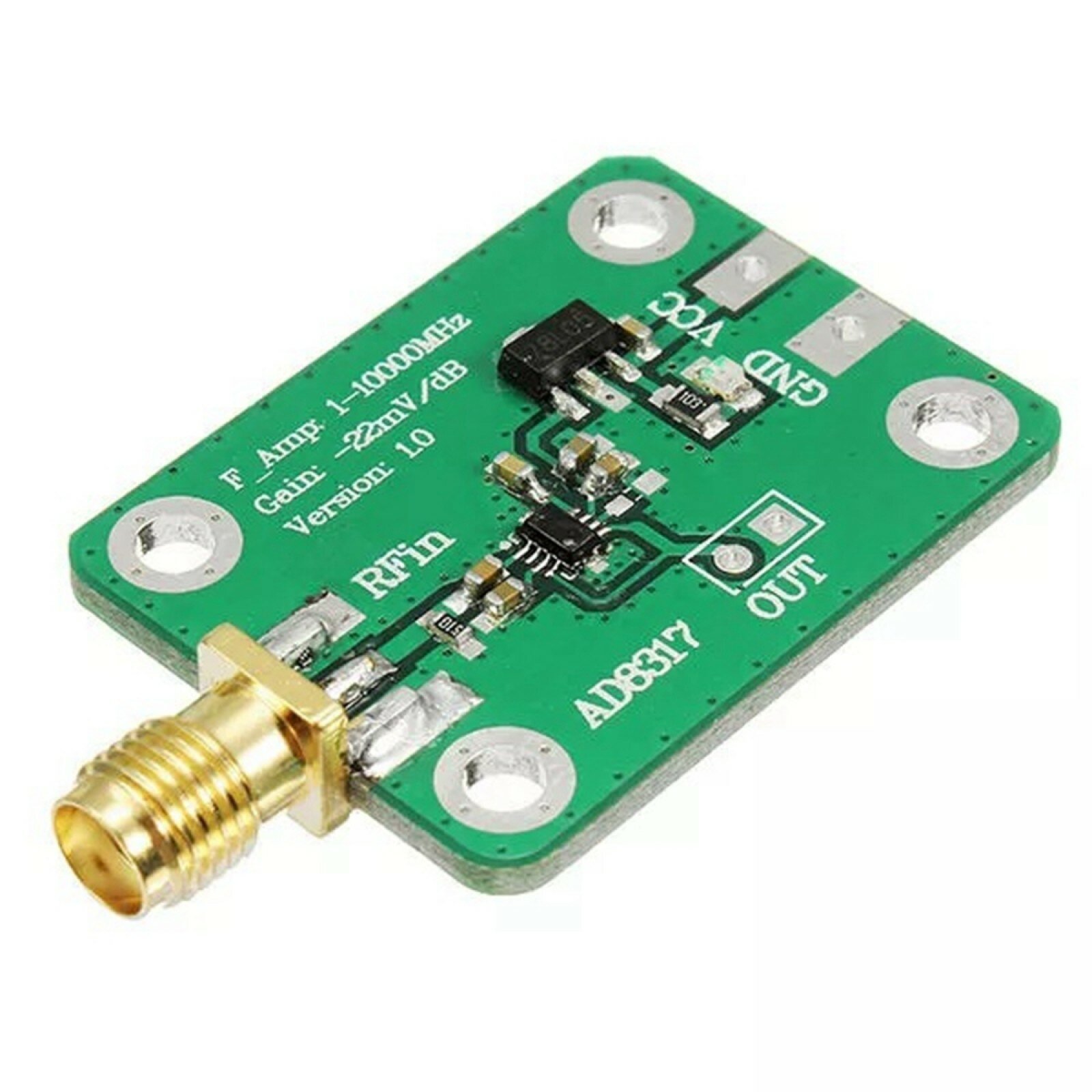 Логарифмический детектор MyPads AD8317 1МГц-10ГГц высокоскоростной RF Log Detector