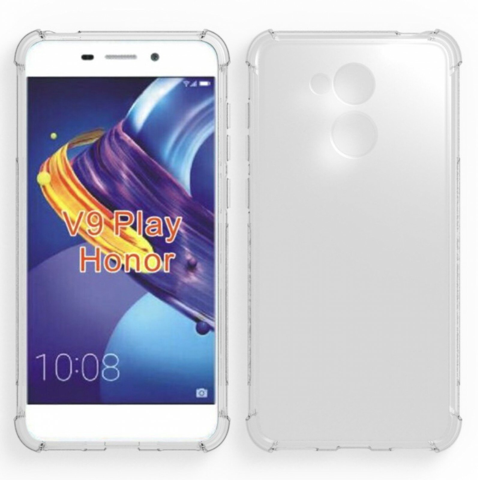 Чехол-бампер MyPads Tocco для Huawei Honor 6C Pro и Huawei Honor V9 Play с усиленной защитой углов, прозрачный