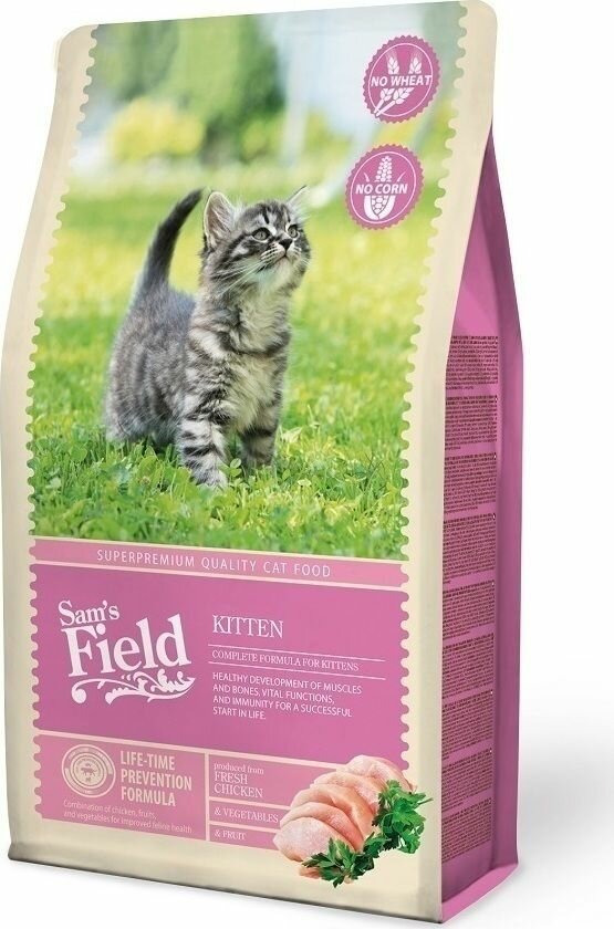 Sam's Field Cat Kitten 400 гр. сухой полнорационный корм супер-премиум класса для котят до 12 месяцев
