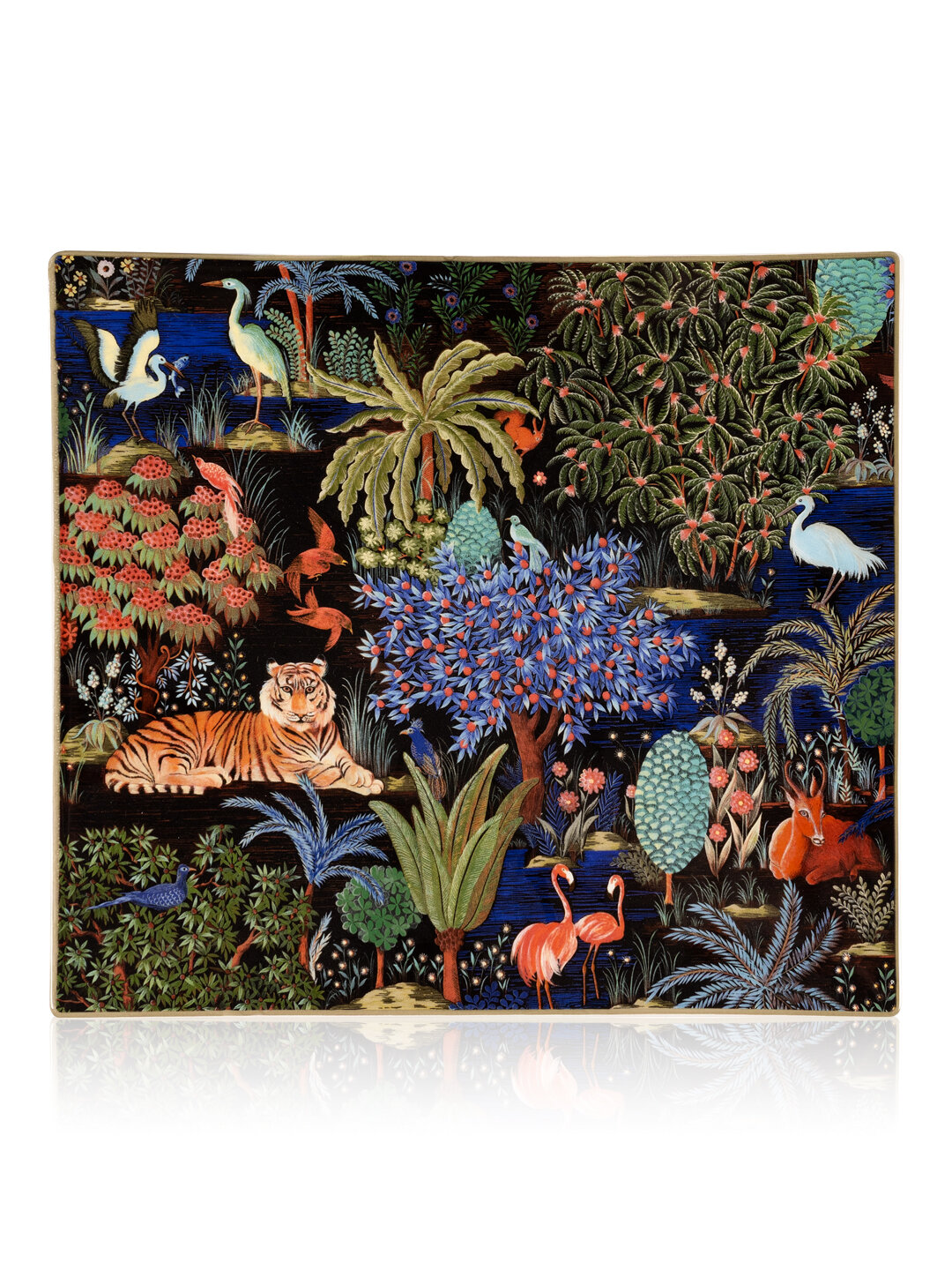 Блюдо квадратное Gien Le Jardin Du Palais 29,5х26,5см, фаянс, Франция