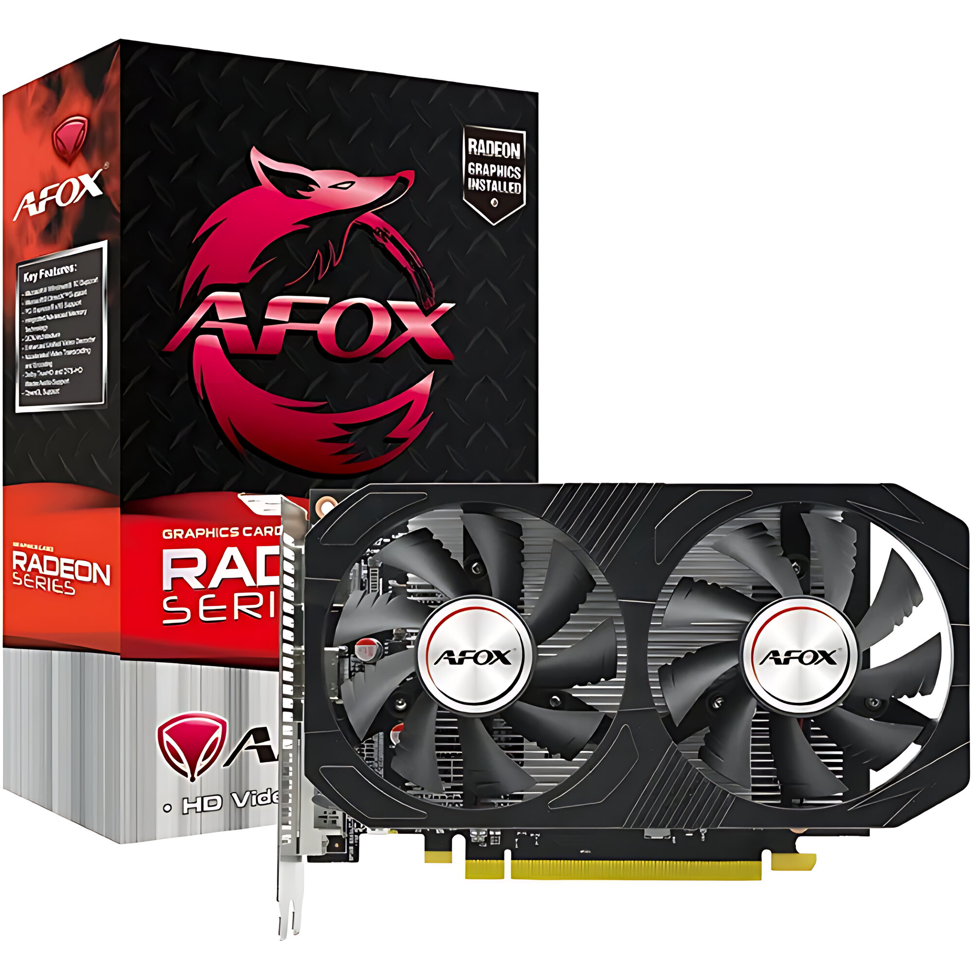 Видеокарта AFOX AMD Radeon RX 550 4GB GDDR5 (AFRX550-4096D5H2-V4)