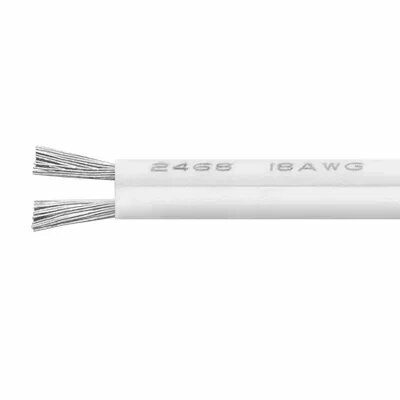 Электрический провод UL2468 2-контактный 2 м/5 м/10 м/20 м/50 22AWG (0.3mm2), White-White, 5 meters