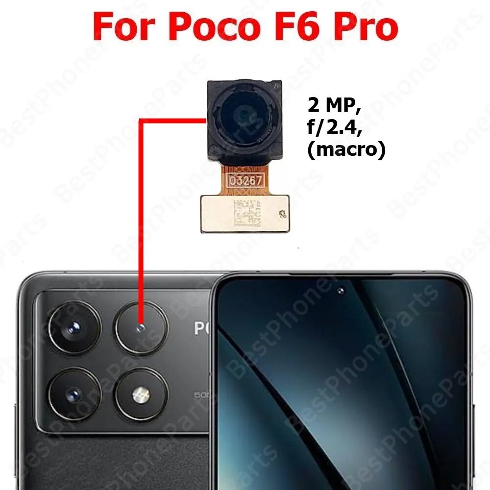 Камера Xiaomi Poco F6 Pro 2MP Macro