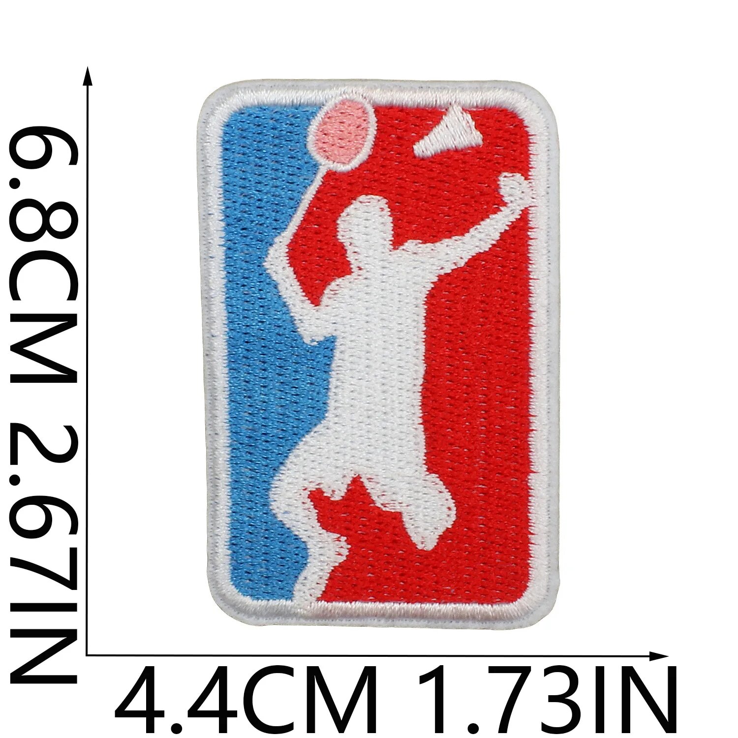 Нашивка бадминтон, 6.8x4.4 см, цвет -5