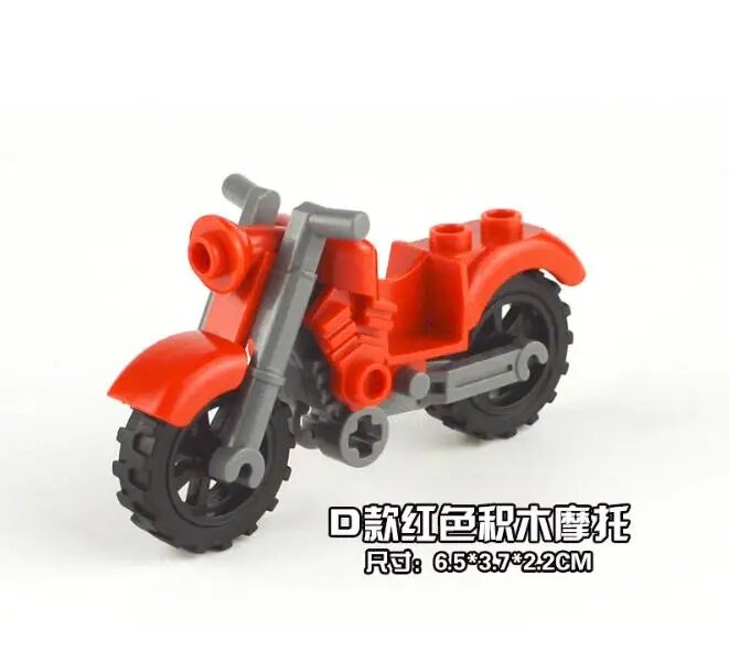 Красный мотоцикл из блоков Bricklink