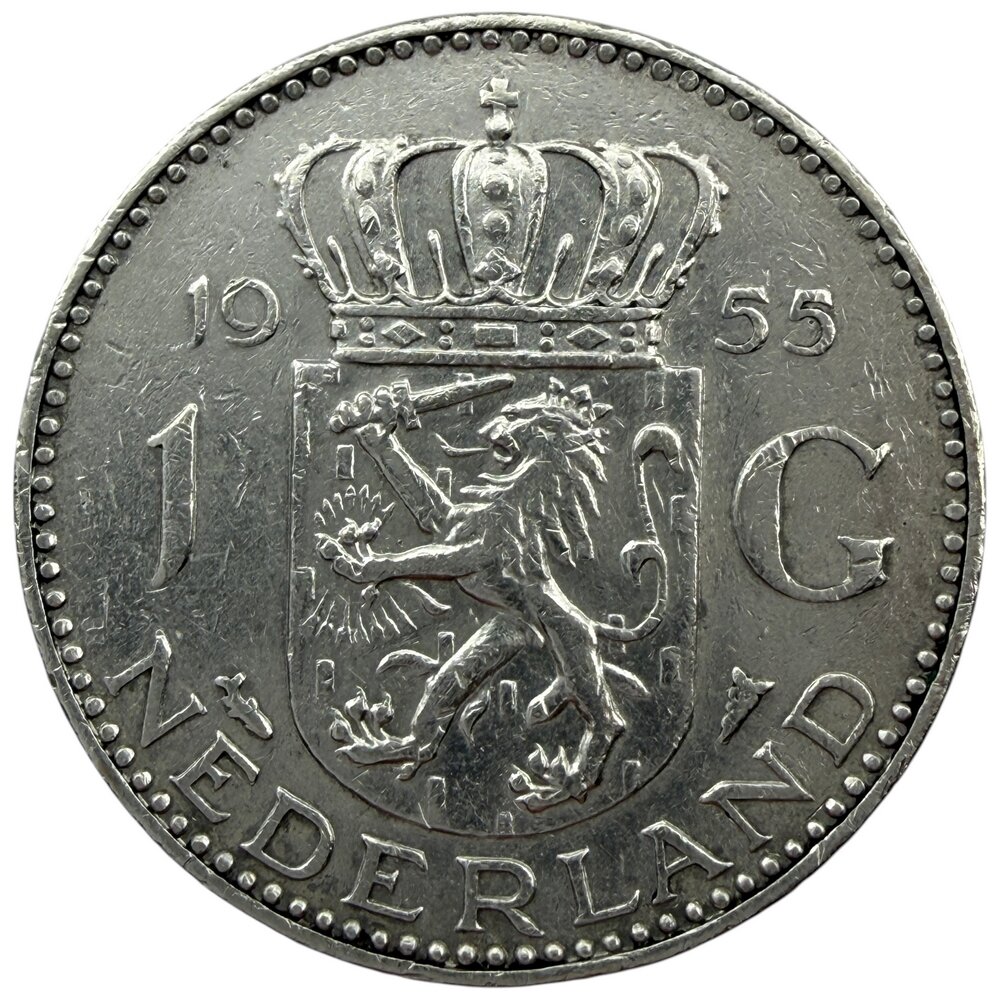 Нидерланды 1 гульден 1955 г.