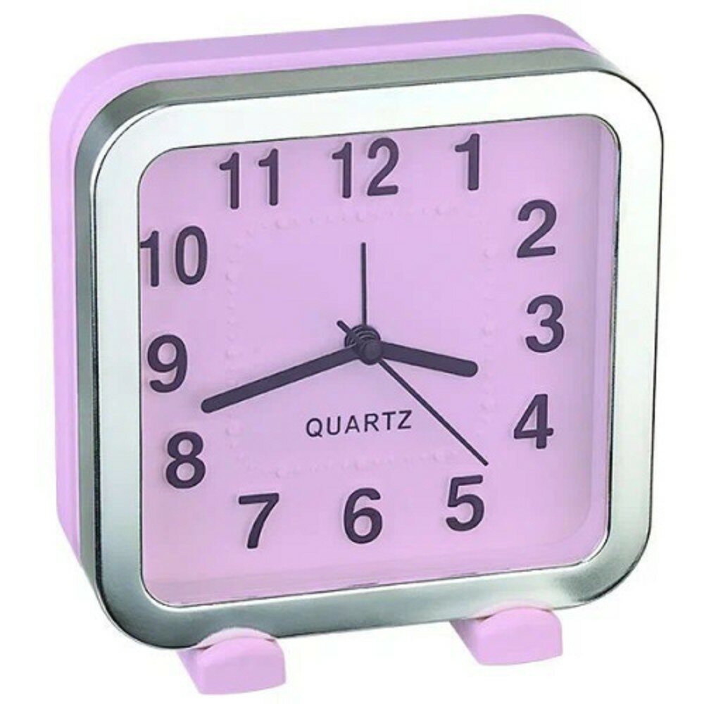 Perfeo Колонки Quartz часы-будильник "PF-TC-018", квадратные 13 13 см, красные сакура