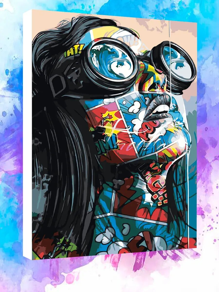 Картина по номерам Девушка Арт