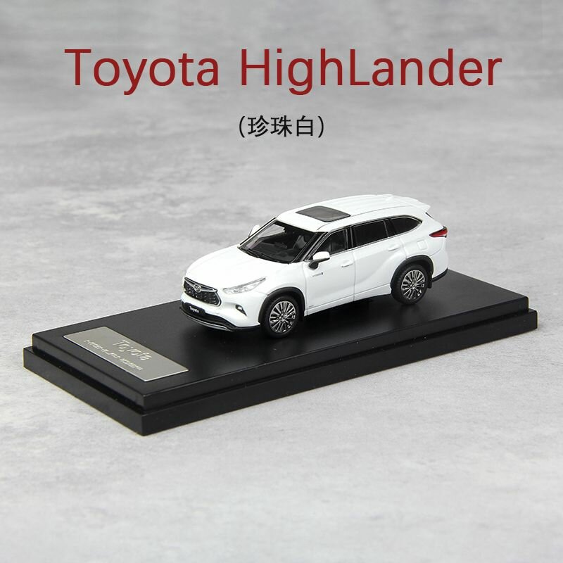 LCD 1:64 Коллекционная модель автомобиля Toyota Highlander SUV из сплава