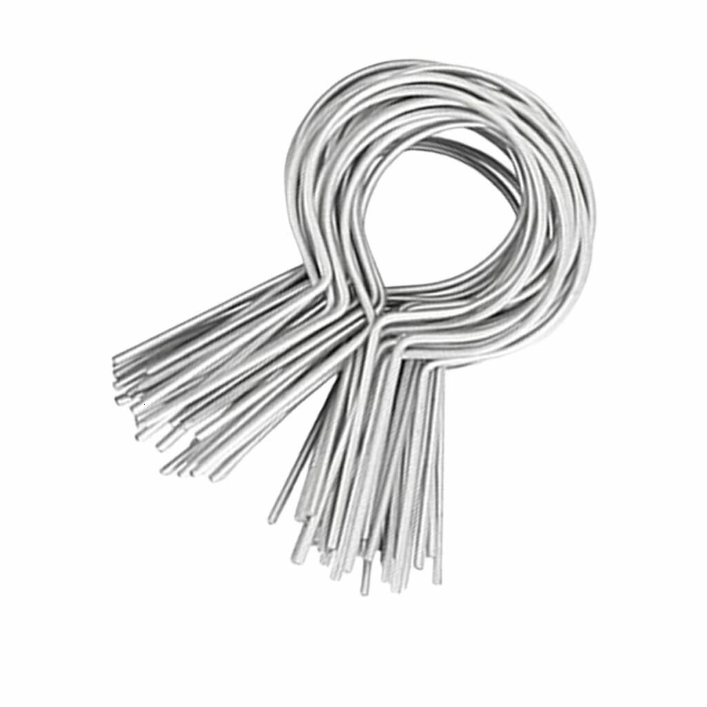 Зажимы для сетки-рабицы, 100 шт, - Проволочная стяжка для круглого забора