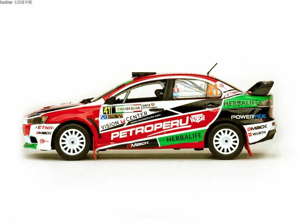 Модель автомобиля Vitesse в масштабе 1:43: Mitsubishi Lancer EVO Rally Car 43450#