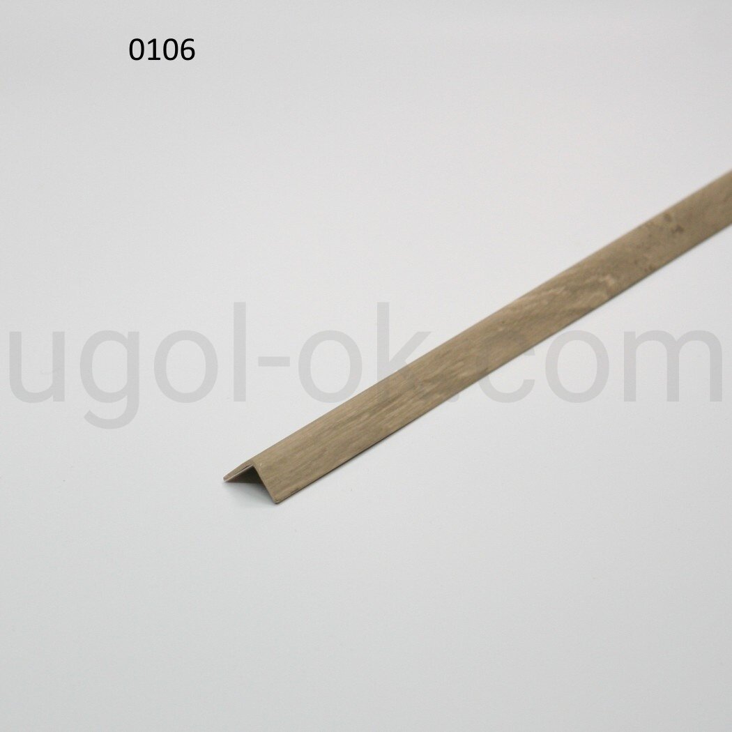 Уголок отделочный ПВХ 10*10*1 мм 2,75 м цвет 0106 бренд Cezar