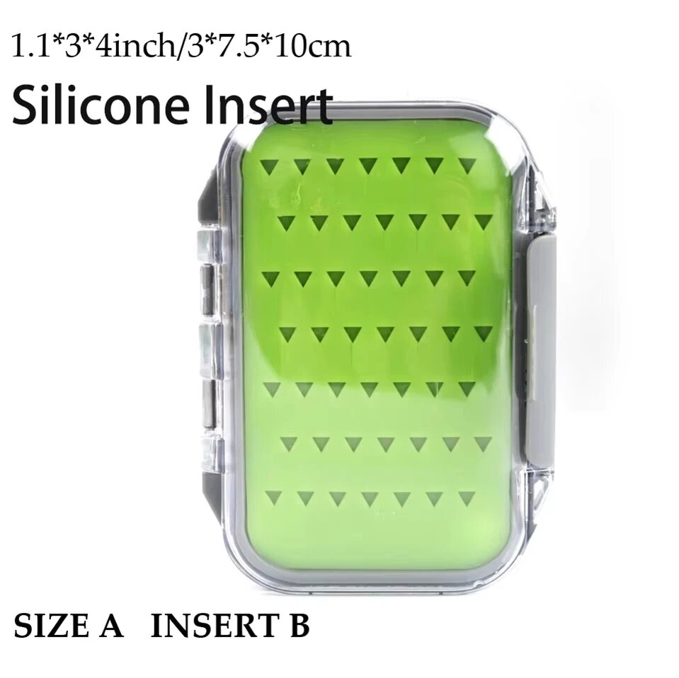 MAXIMUMCATCH DS водонепроницаемый бокс для мух 4 размеров Зеленый, SIZEA Silicone HB32S
