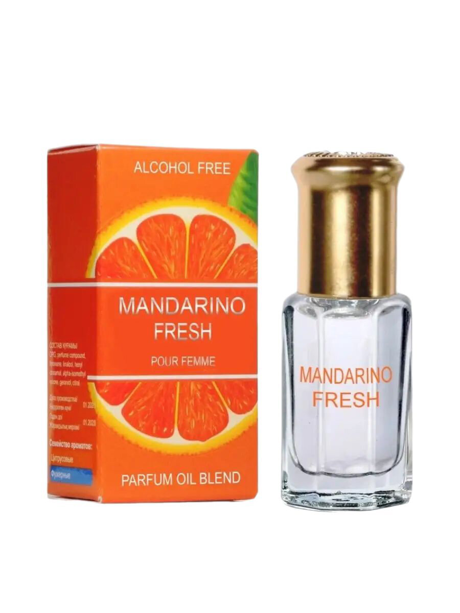 Масло парфюмированное Kiss Me 81 MANDARINO Fresh 6ml (аромат Allegoria Mandarin Basilic) для женщин