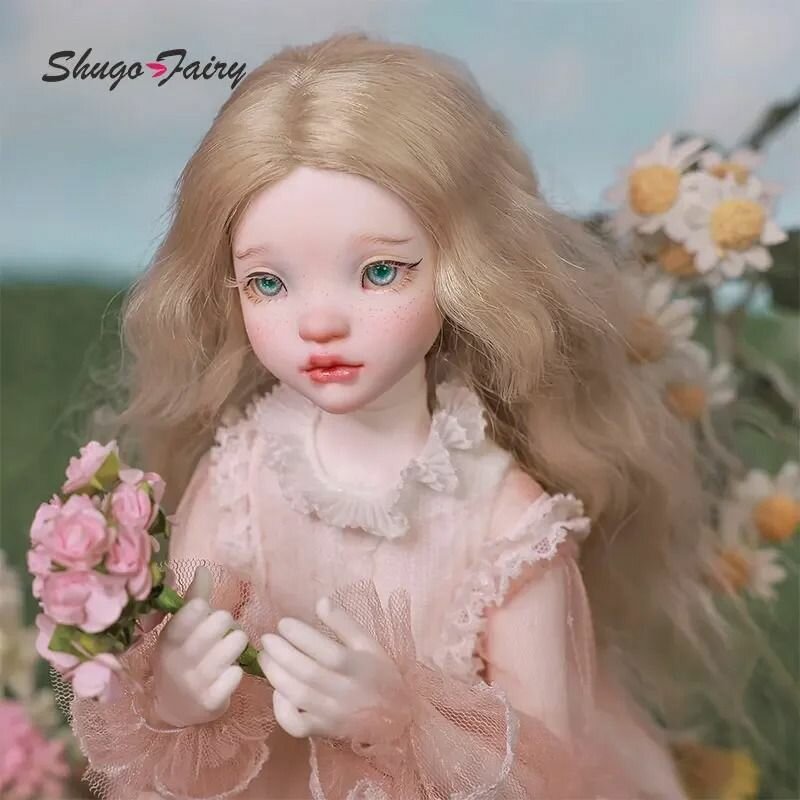 Луэлла Bjd Кукла 1/4 с незрелым лицом, Ленивая Принцесса, Игрушки из смолы, полный комплект, Shugafairy