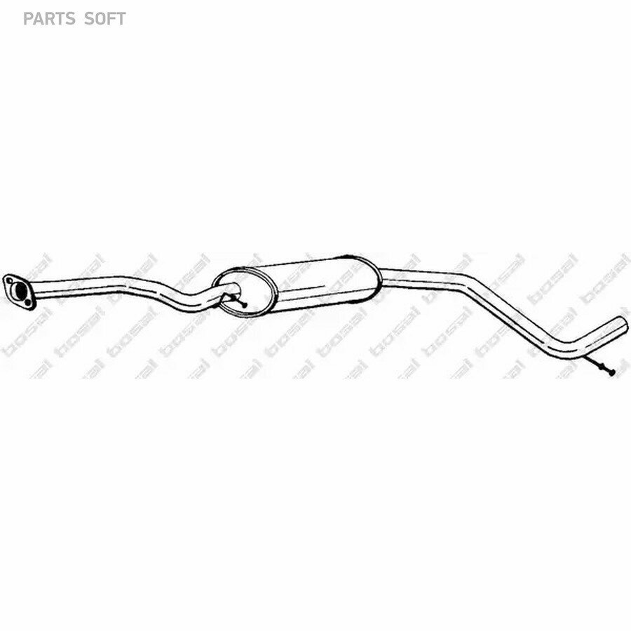 Глушитель FORD сред. часть MONDEO 1 (GBP) 2.0 i 16V (93->96) от официального дистрибьютора, BOSAL, артикул 285865