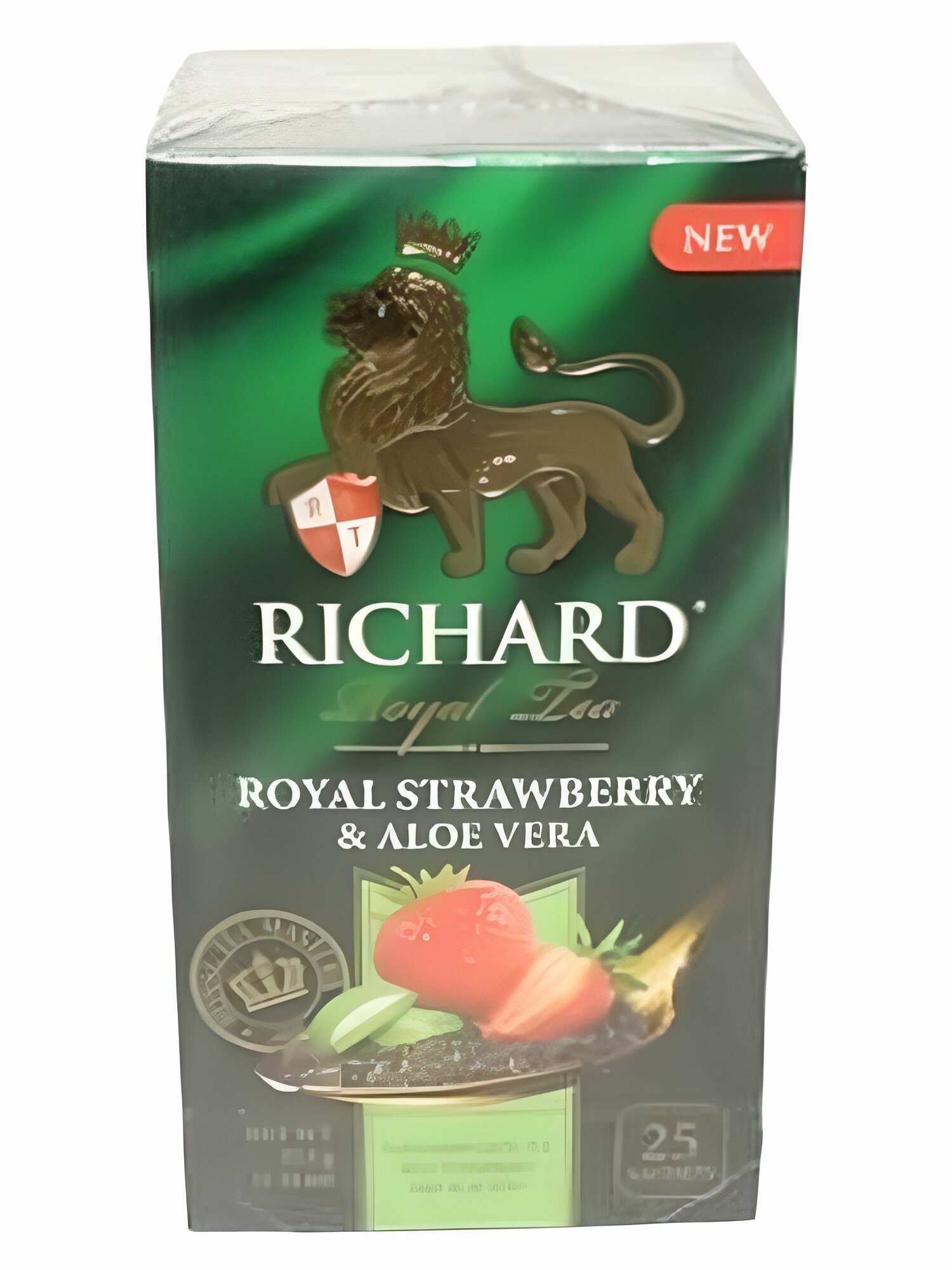 Чай зеленый Richard клубника-алоэ в пакетиках 1,5 г x 25 шт