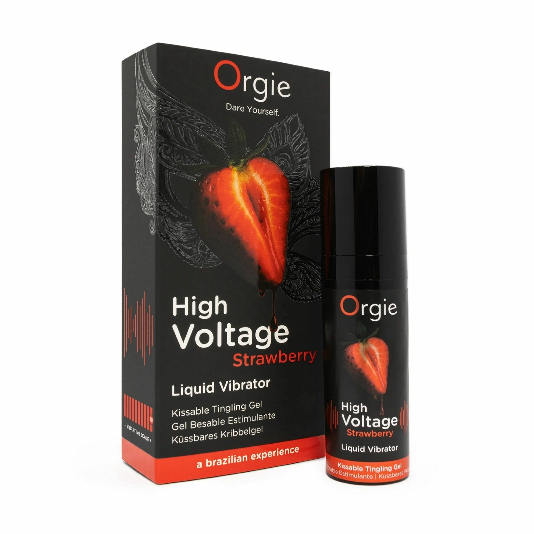 ORGIE Жидкий вибратор Orgie High Voltage Strawberry - 15 мл.