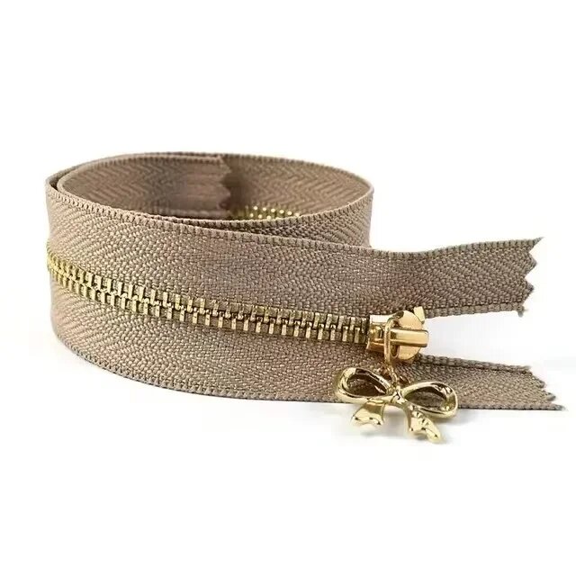 Молния Meetee 30 см, цвет KY747-KhakiGold