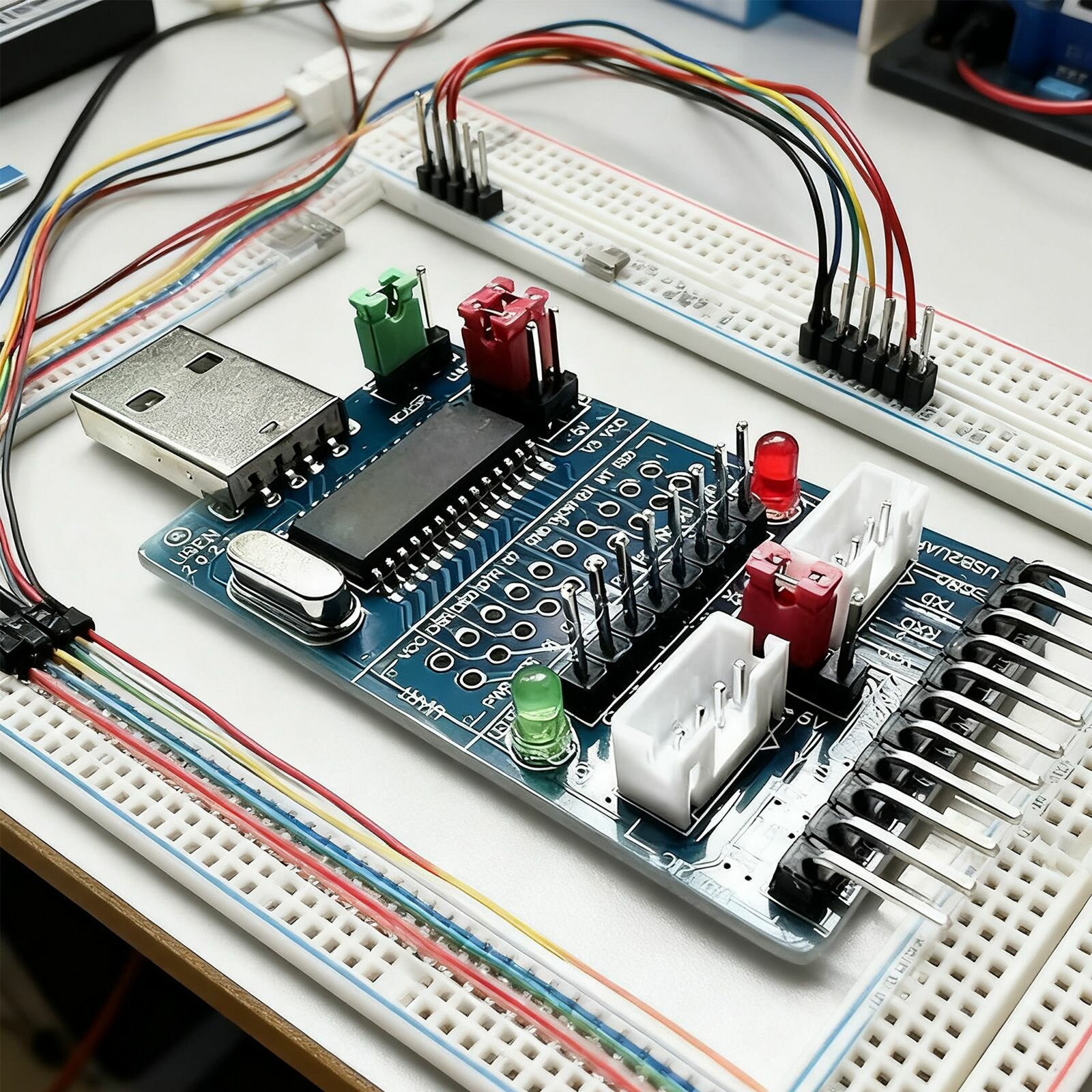Программист CH341A USB-SPI I2C IIC UART-модуль для компьютера — фото 1