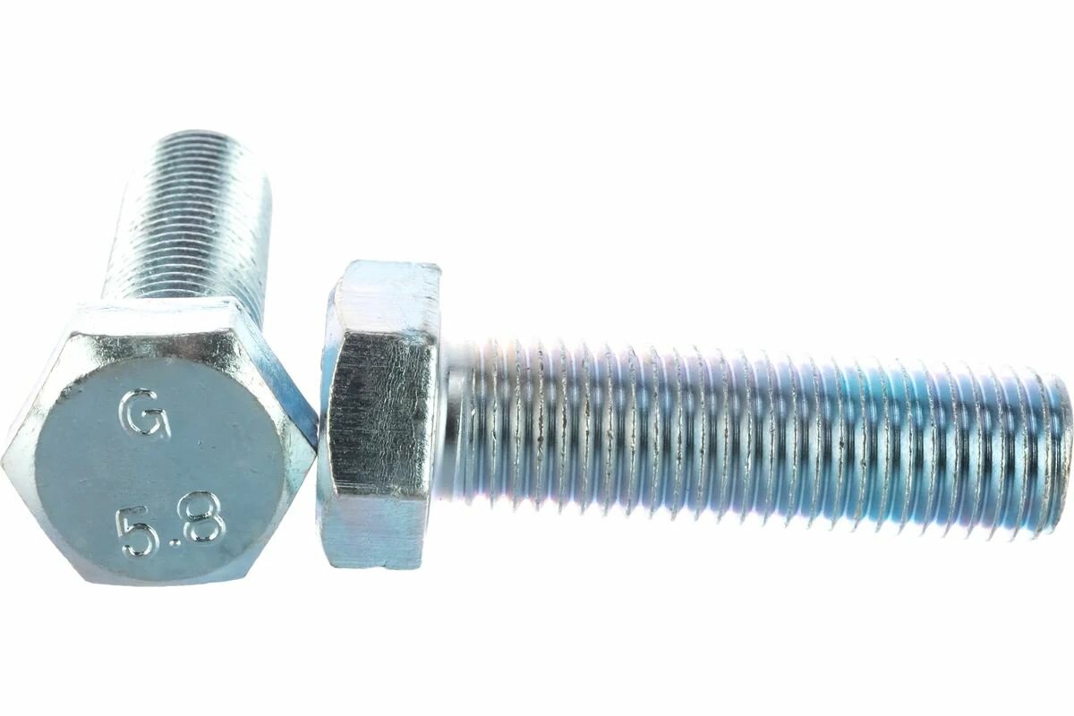 Болты шестигранные ЗУБР ГОСТ 7798-70, класс прочности 5.8, M20х70 мм, цинк, 5 кг