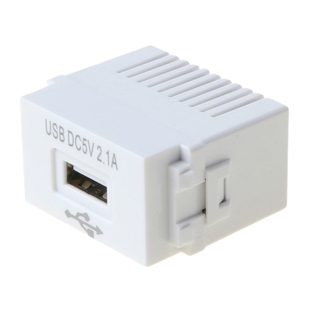 Сетевая розетка с USB и оптическим интерфейсом SC, Белый