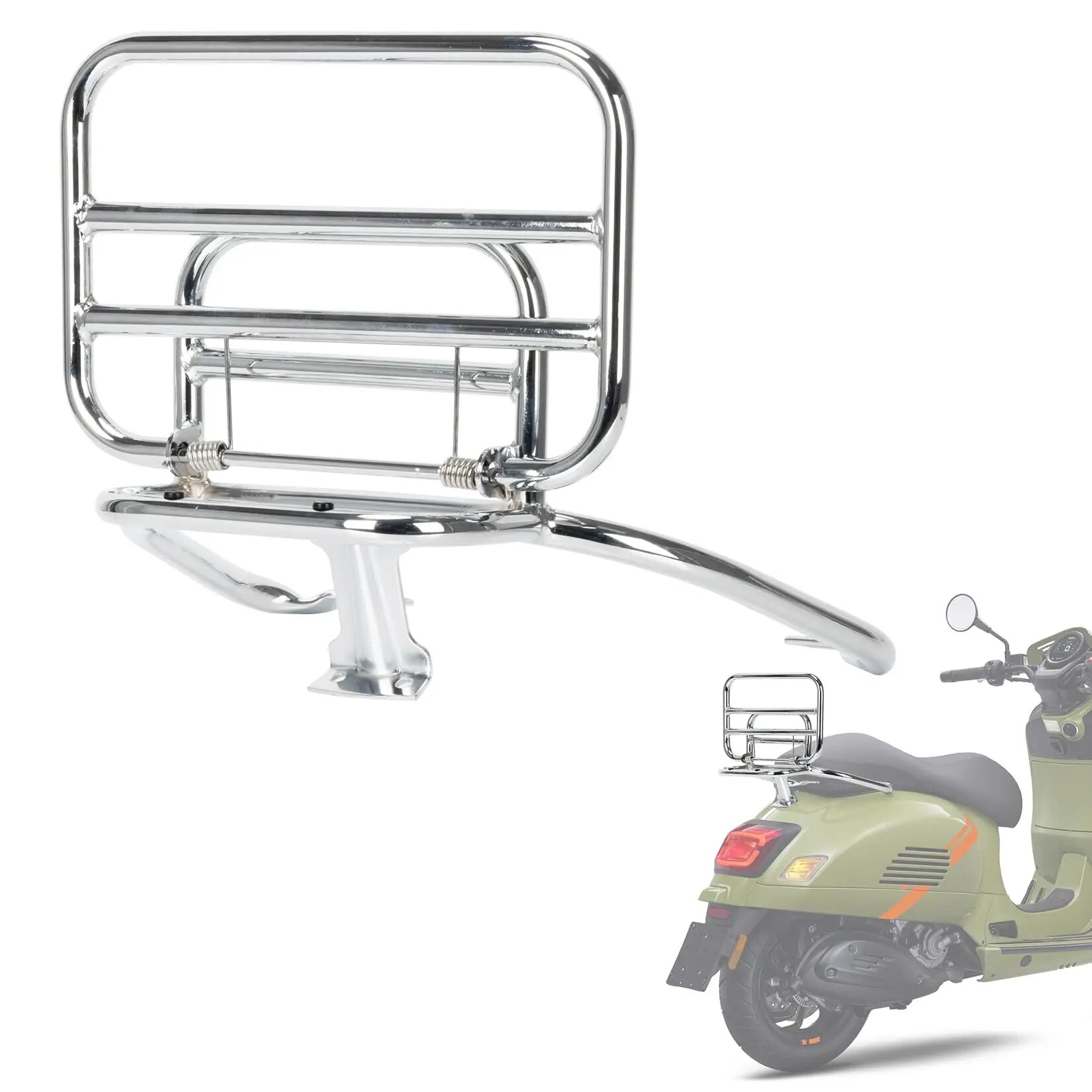 Задний багажник мотоцикла для Vespa GTS 300 GTV GT 125 250 300cc, аксессуары, переноска Chrome