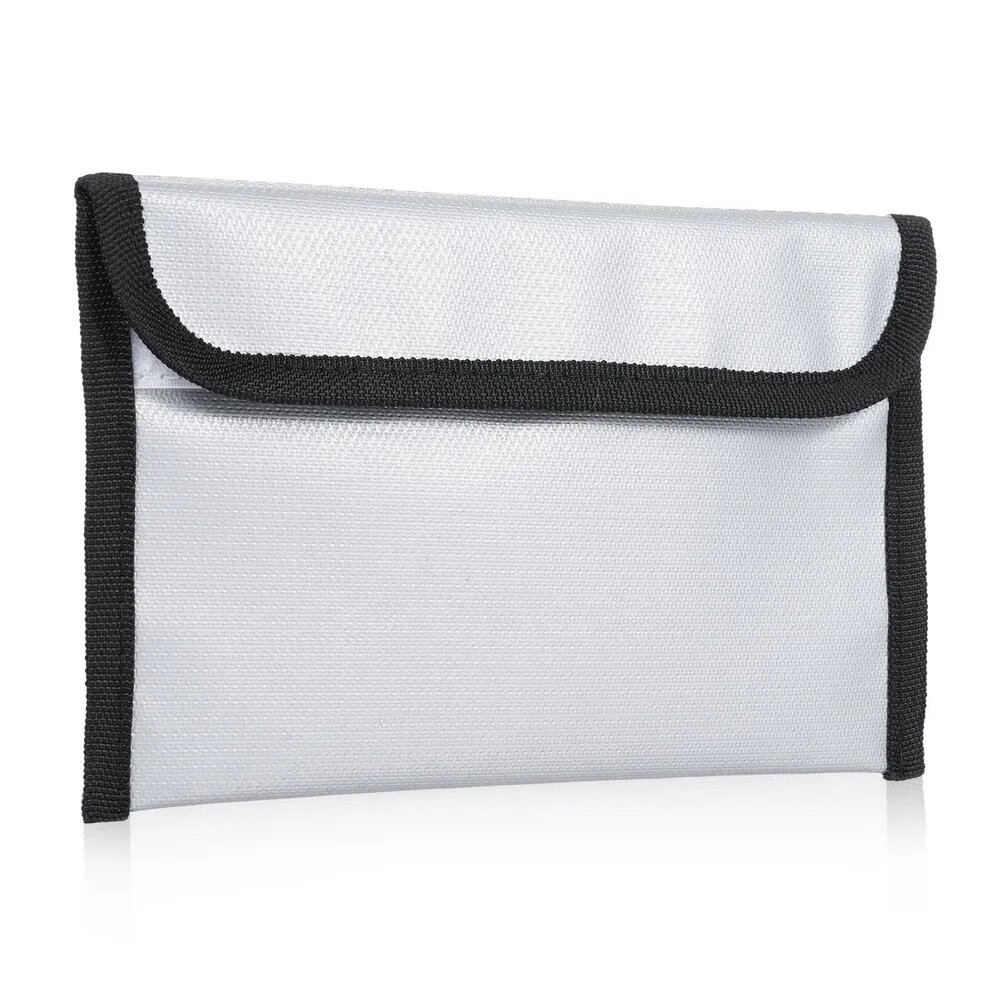 Огнеупорный мешок для документов с застежкой и водонепроницаемым покрытием, предназначенный для хранения денег, карт и ценных вещей