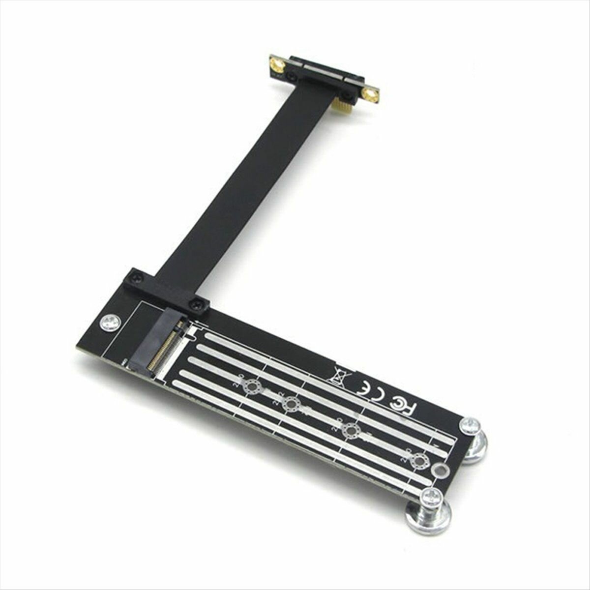 Кабель-Ключ M2 - PCIE Riser PCIe X1 PCI-E3.0 1x M.2 NVMe M Key Card