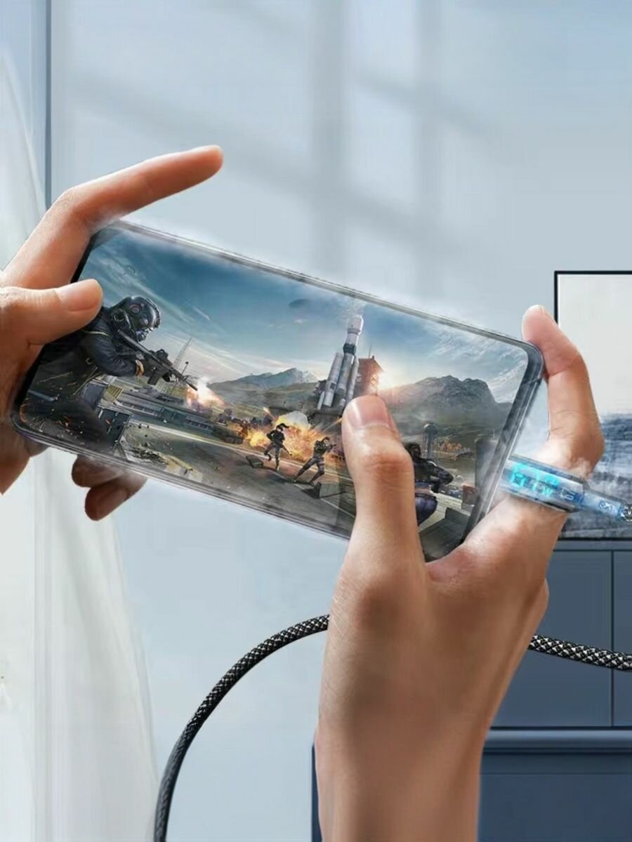 Essager Высокоточный кабель для быстрой зарядки Usb-A-Type-C С обновленным маркерным чипом для iphone / Android