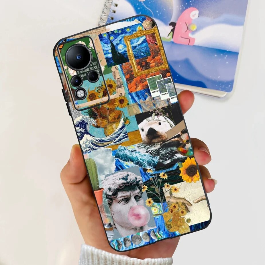 Чехол Infinix Note 12, цвет 628, милый рисунок