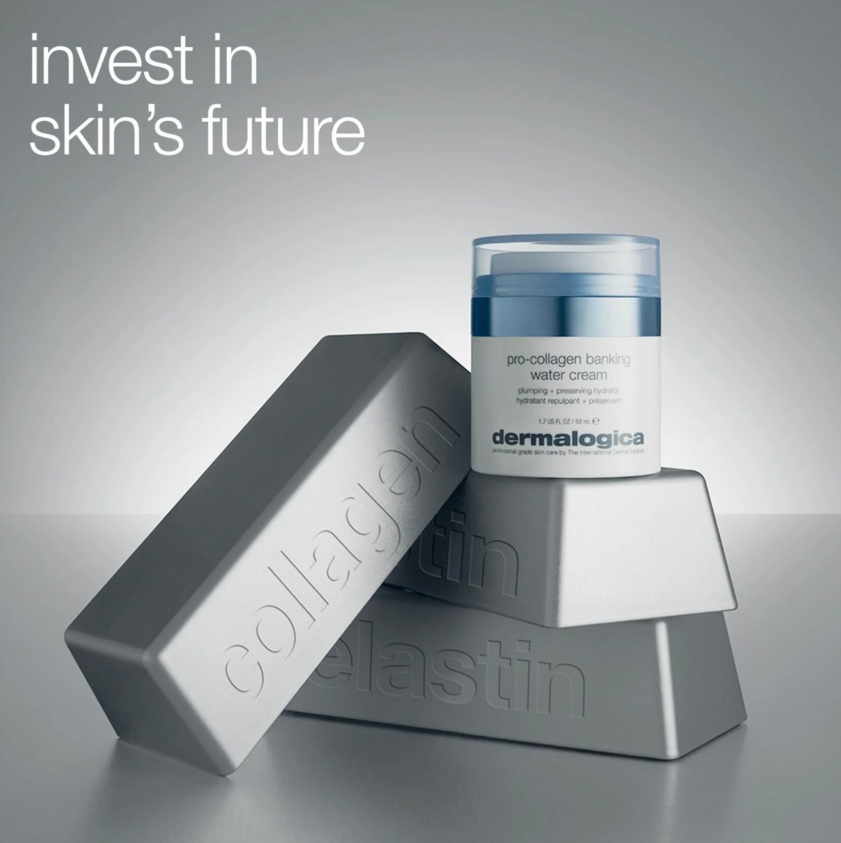 Dermalogica Pro Collagen Banking Water Cream 50 мл увлажняющий крем для лица с коллагеном, антивозрастной крем, крем против морщин, интенсивное увлажнение кожи