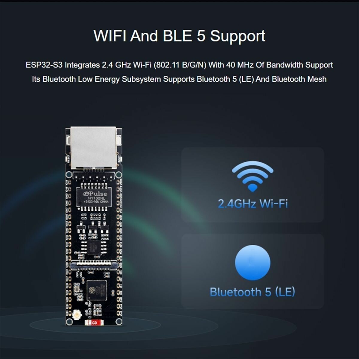 Плата разработки ESP32S3POEETH, премиум модель