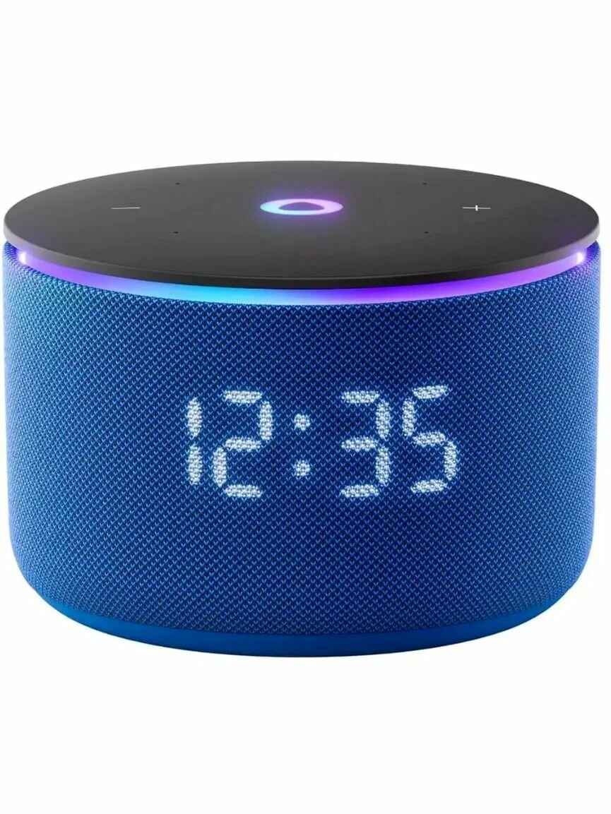 Умная колонка Яндекс "Станция Мини 3", голосовое управление, часы, управление со смартфона