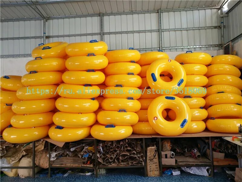 Надувной плот из ПВХ для аквапарка, надувное кольцо для водных лыж, кольцо для катания на одной воде, кольцо для водных лыж для пар.