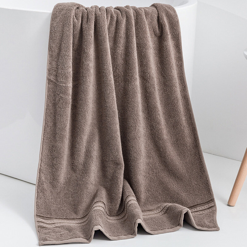 Банное полотенце из чистого хлопка для взрослых, утолщенное большое махровое полотенце 70*140 см, 500 г, банное полотенце для мужчин и женщин.