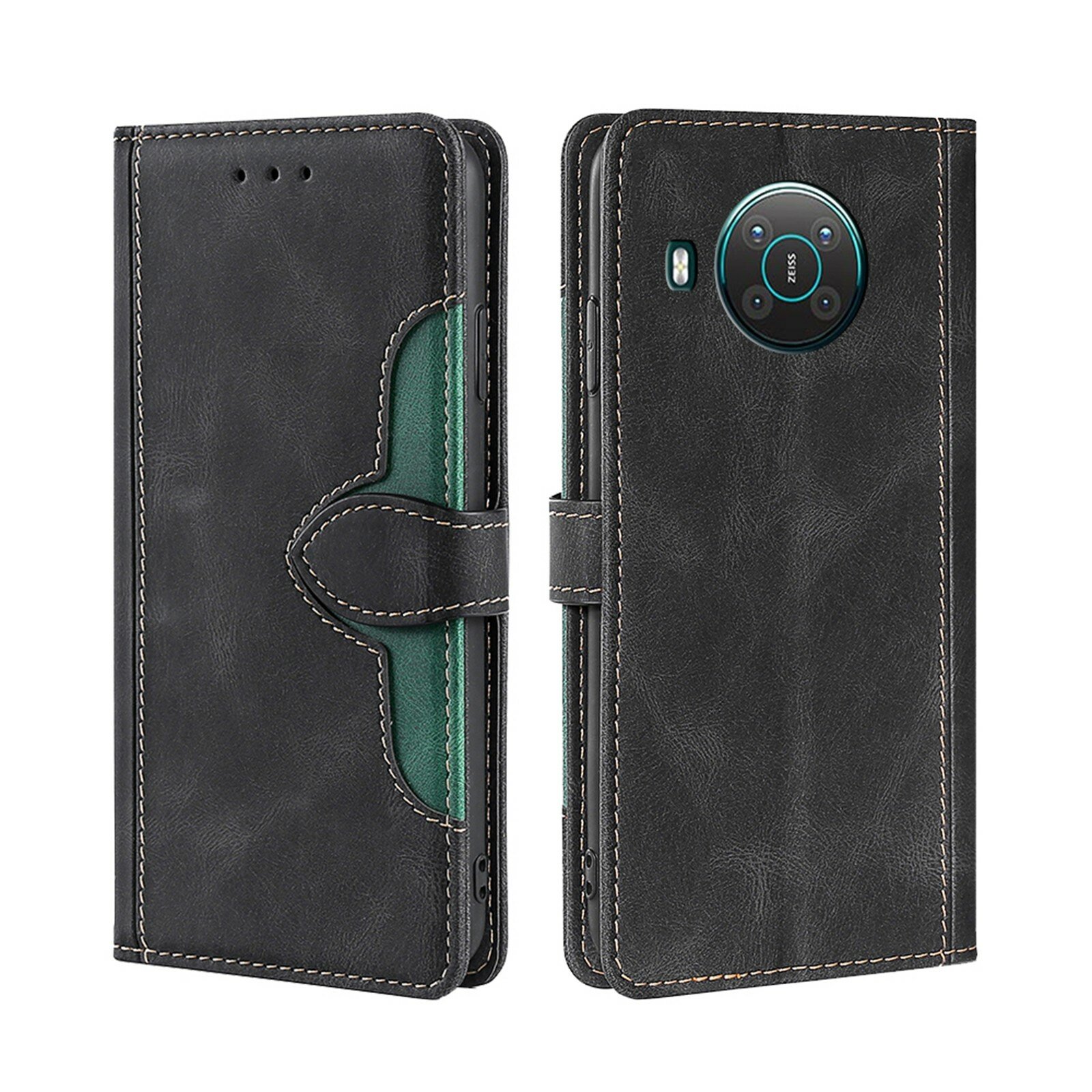 Чехол-книжка MyPads для Nokia X20 / X10 с магнитным замком и отделениями для карт
