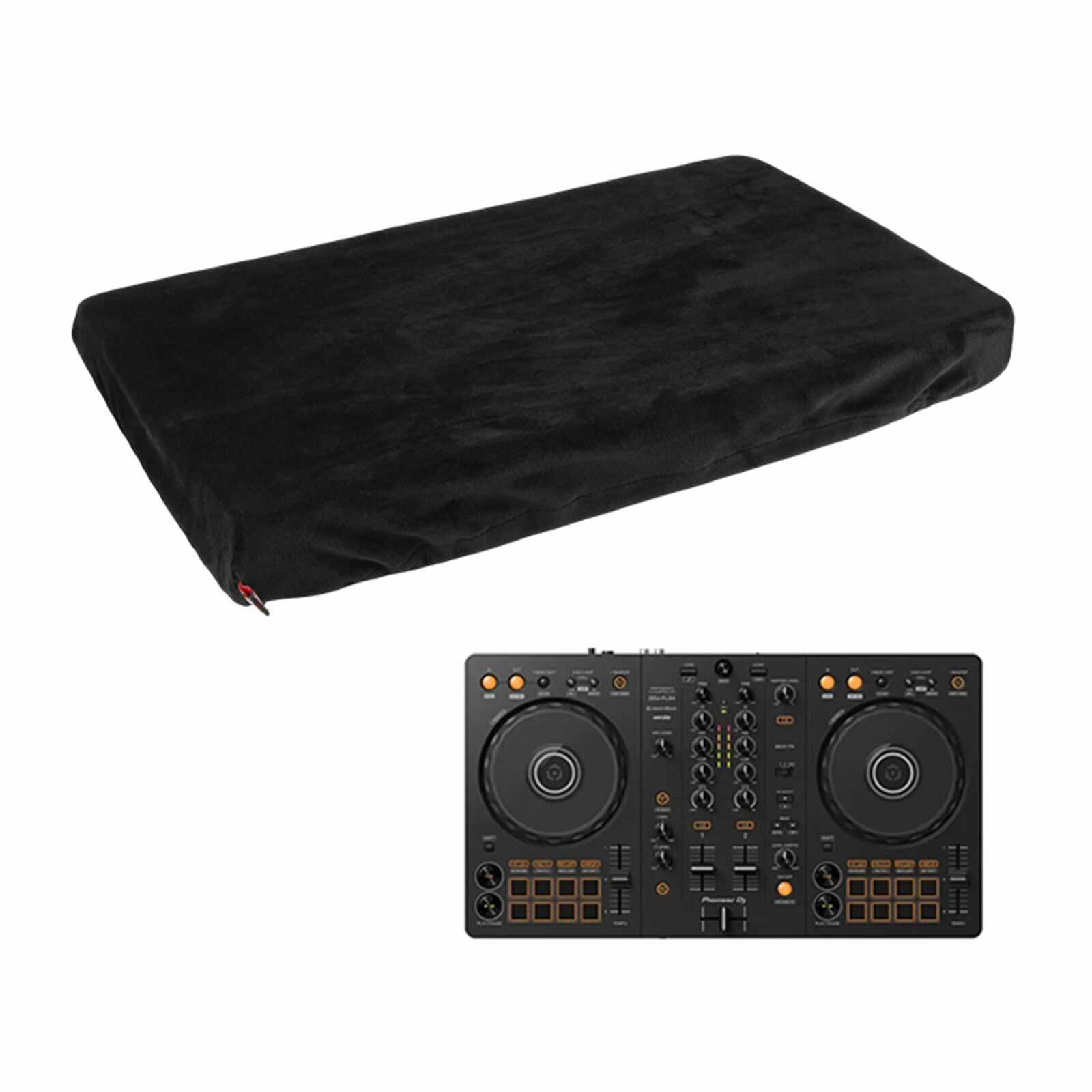 Чехол для пылезащиты контроллера Pioneer DJ DDJ-FLX4 из 300 г/м эластана с начёсом, чёрный