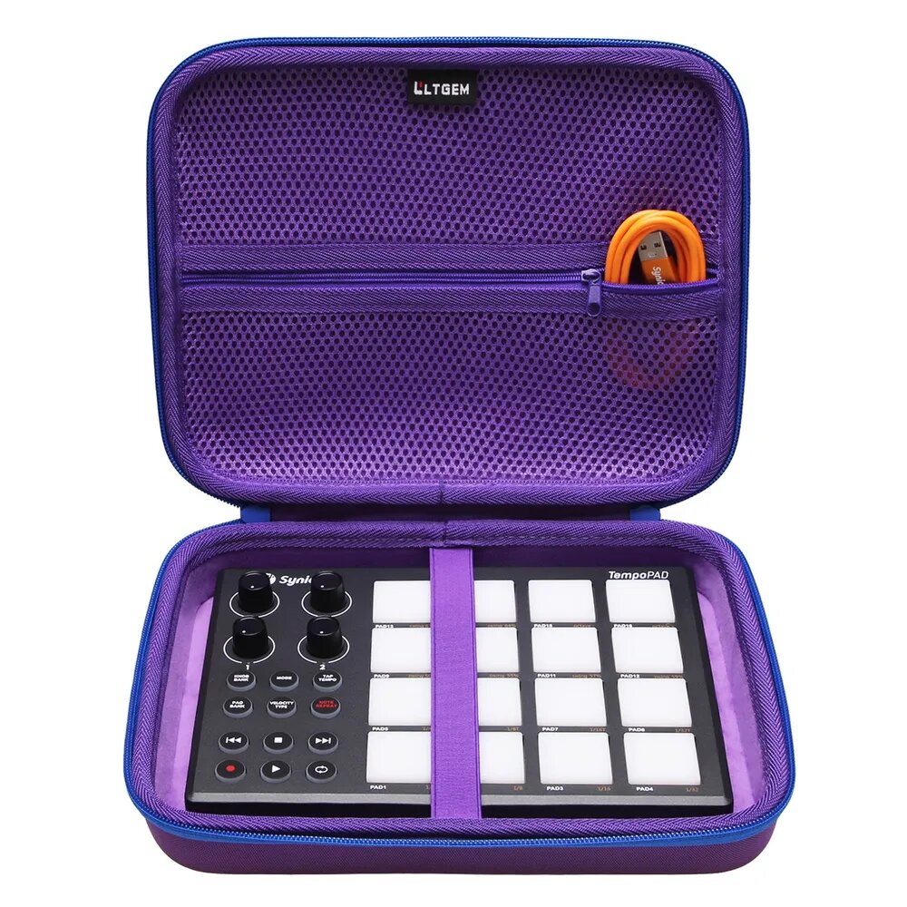 LTGEM Жесткий чехол из ЭВА для Synido MIDI Pad Beat Maker, сумка для хранения мини-контроллера MIDI Pad (только чехол!)