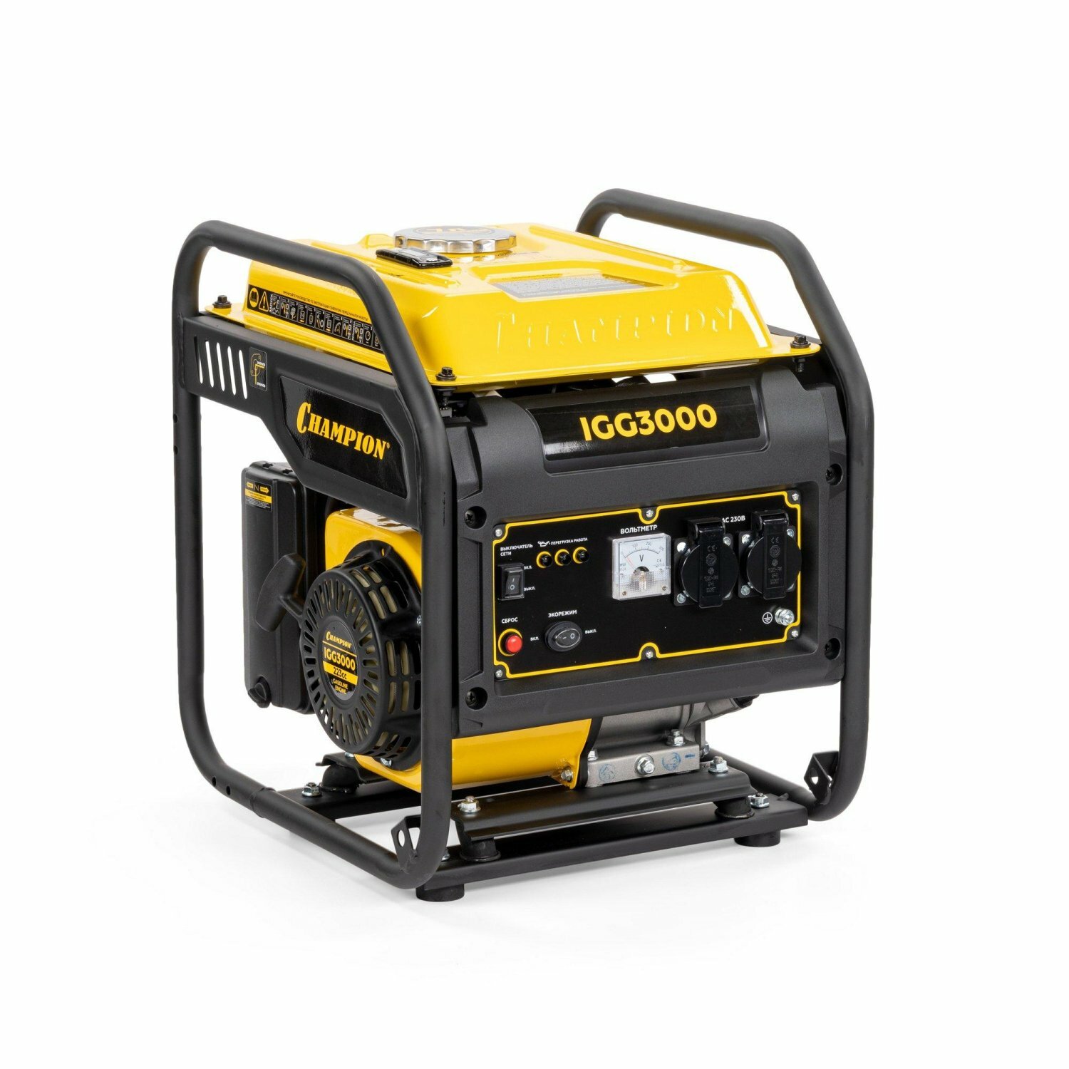 Генератор бензо инверторный CHAMPION IGG3000 (2.8/2.9кВт, 7.5л. с, 7.0л, 26кг)