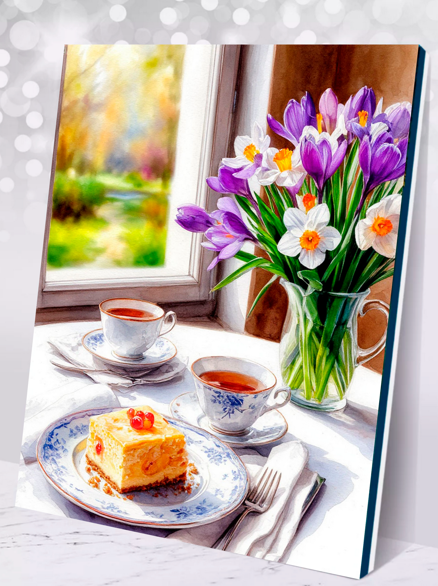 Картина на стену для интерьера Доброе утро 40х50 см, холст на подрамнике, ArtInter