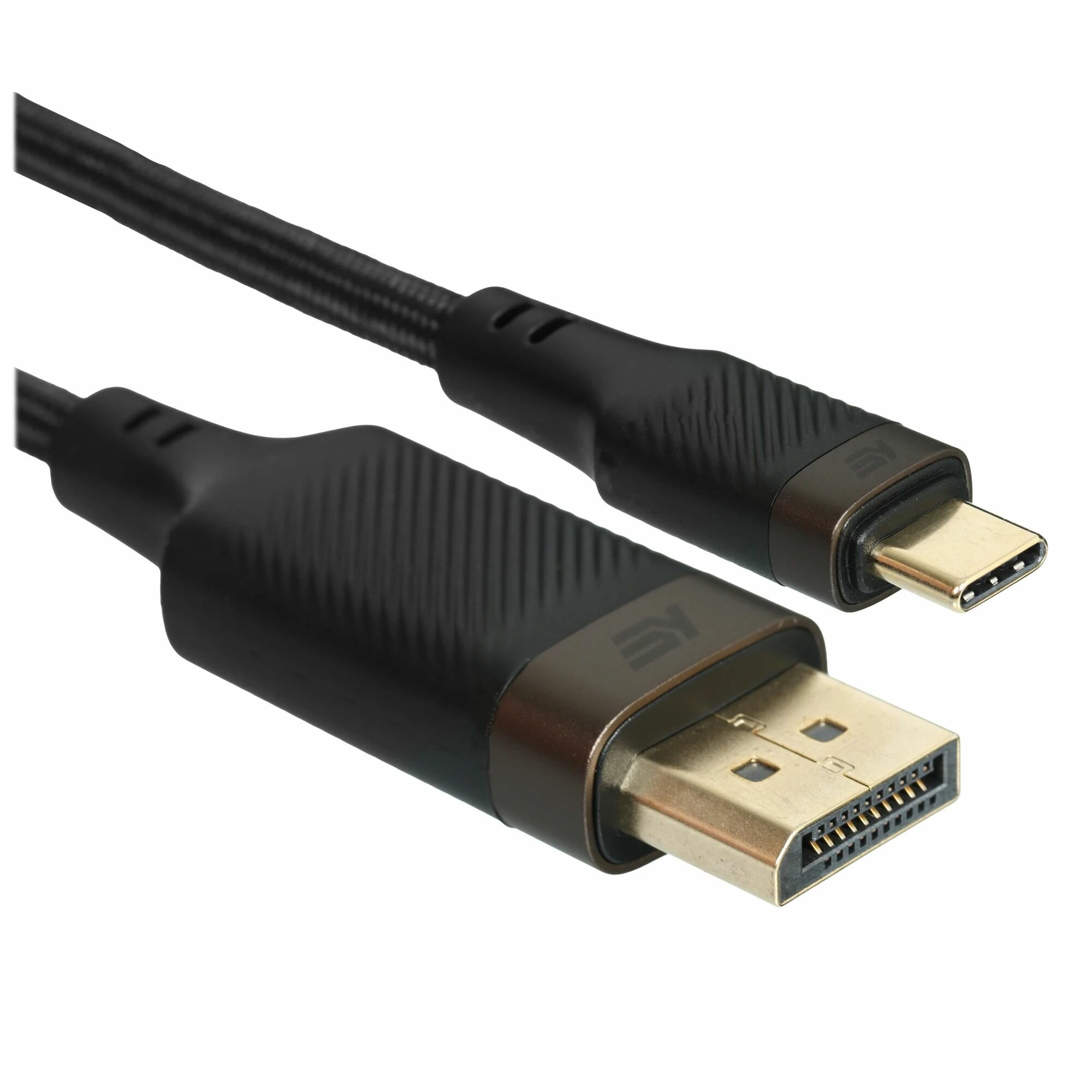 Кабель однонаправленный KEYRON USB Type-C - DisplayPort 4К, 1.8 м черный